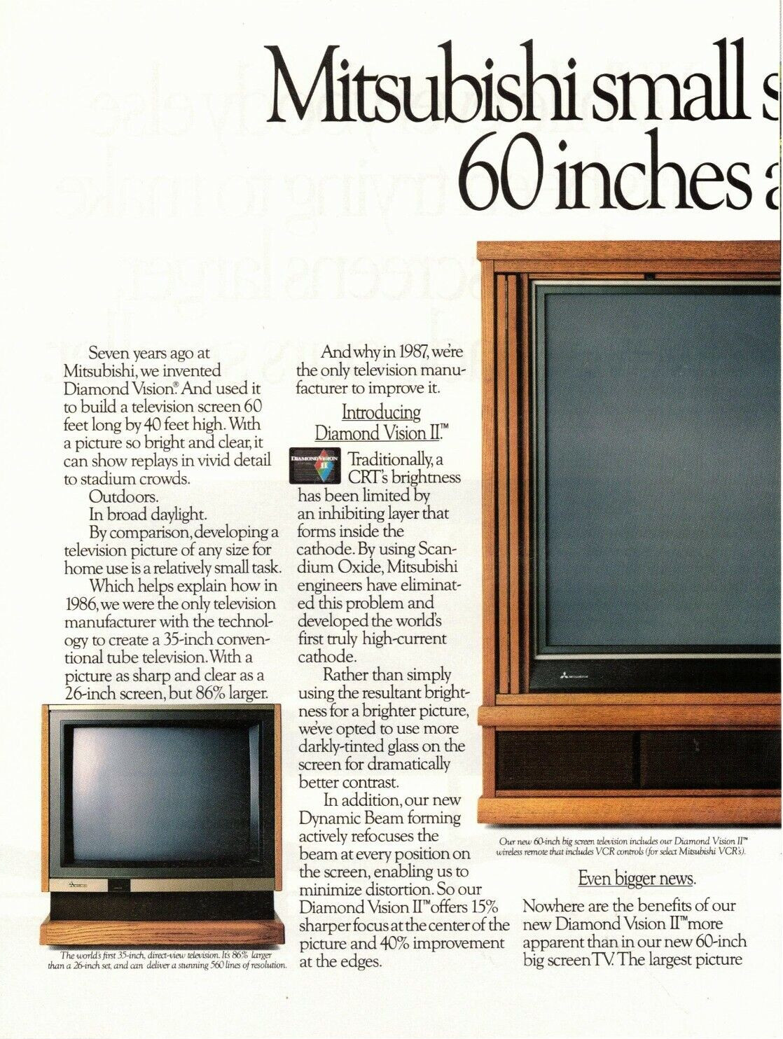 Mitsubishi Diamond Vision & Diamond Vision II | CRT Database